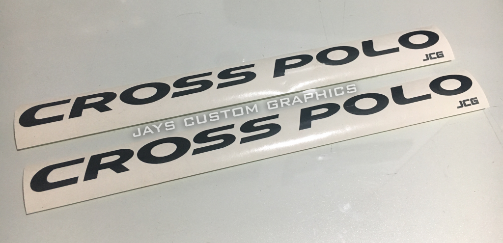 CROSS POLO Rear door sticker Original spec – Jays Custom Graphics