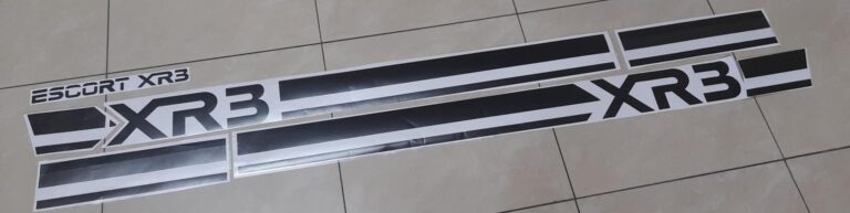 Ford XR3 Sticker kit OEM Spec 1:1 – Jays Custom Graphics